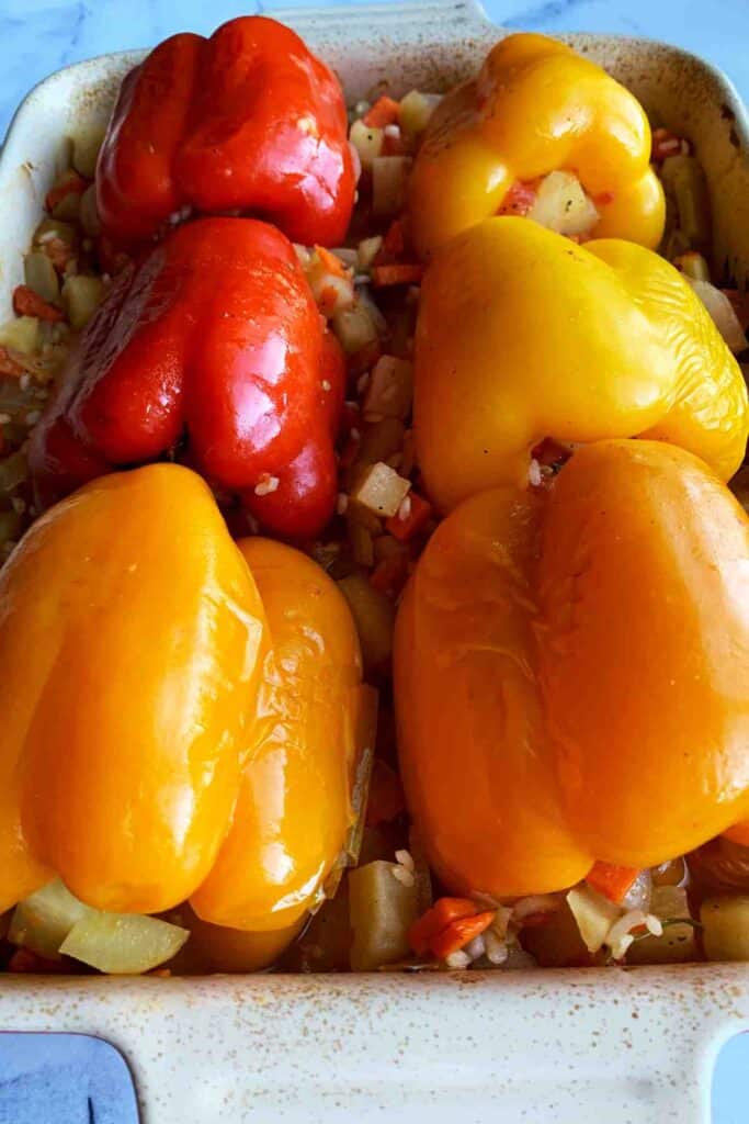 Stuffed Bell Peppers - Cookhouse Diary