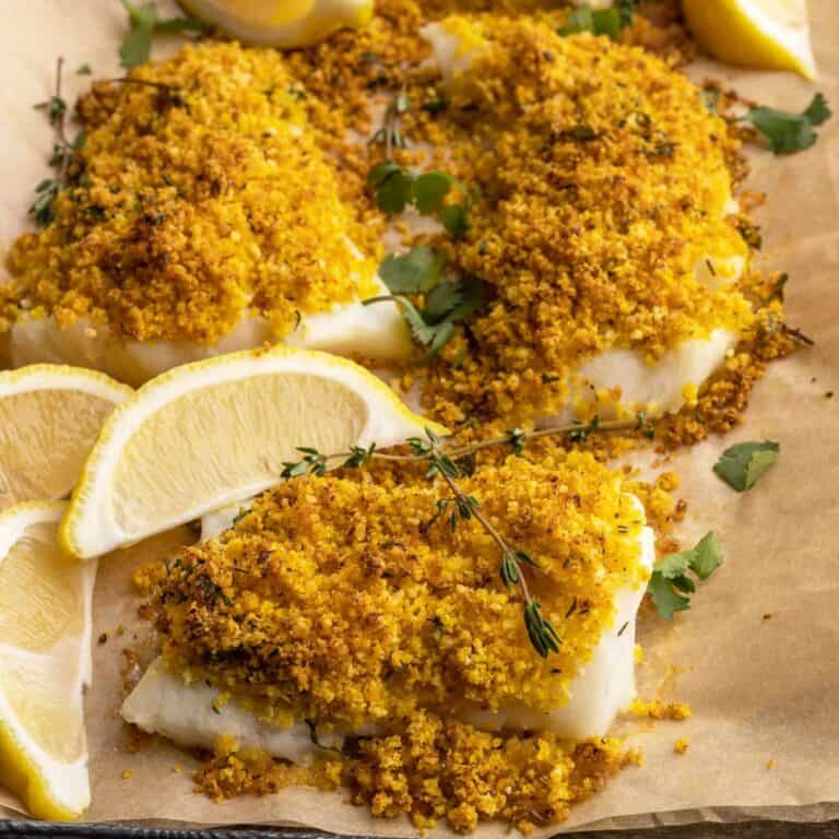 Baked Cod with Panko and Parmesan - Cookhouse Diary