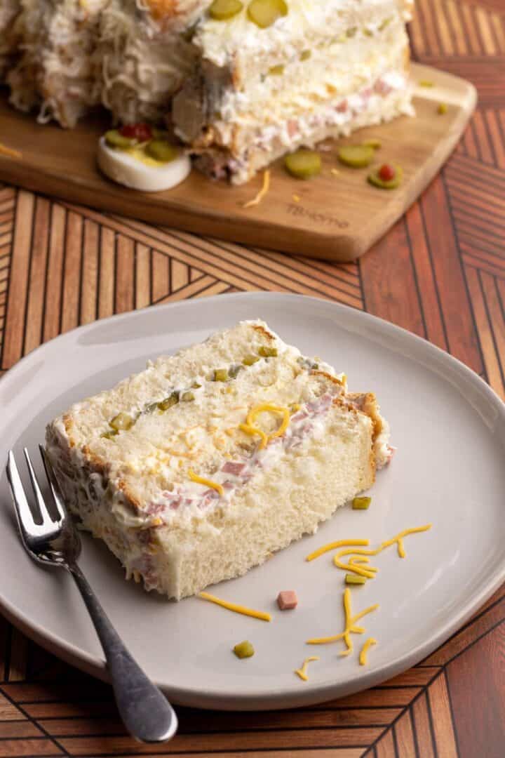Savory Sandwich Cake - Cookhouse Diary